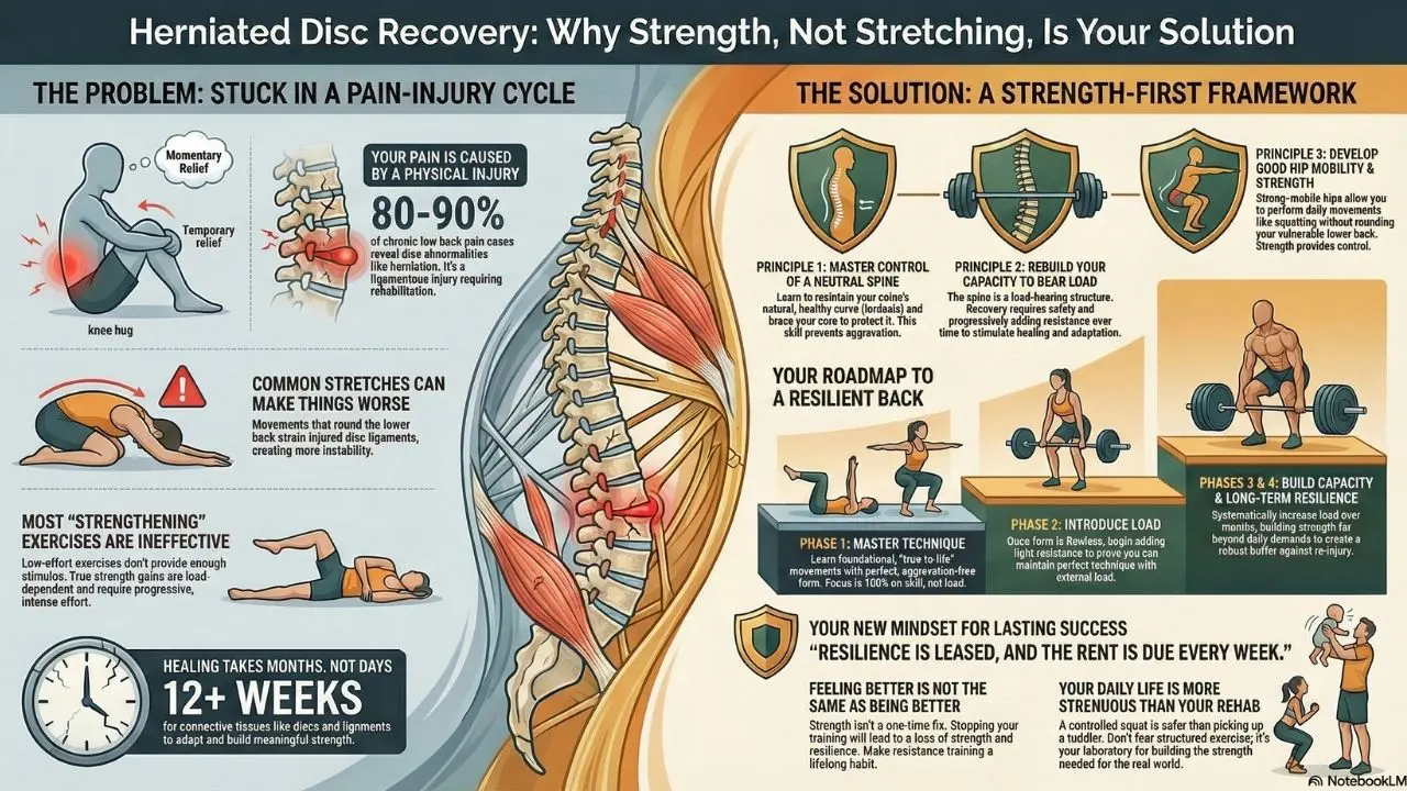 Herniated Disc Rehab: Why The "Strength Deficit" Is Your Real Problem