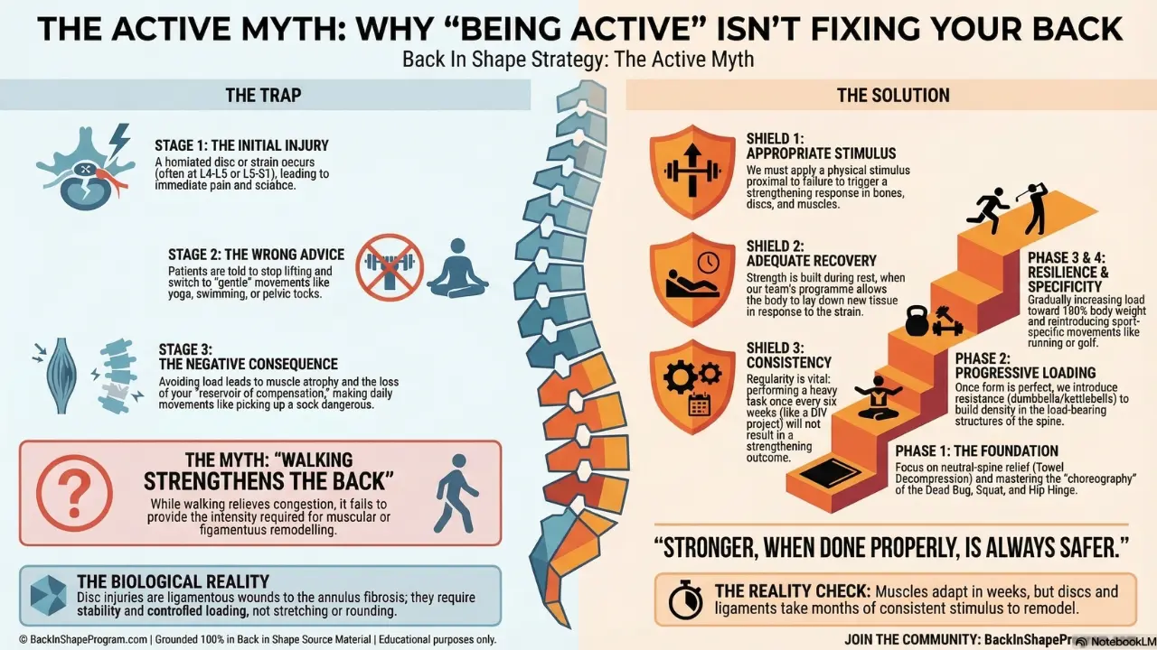 The Active Myth: Why Being Active Won't Fix Your Back